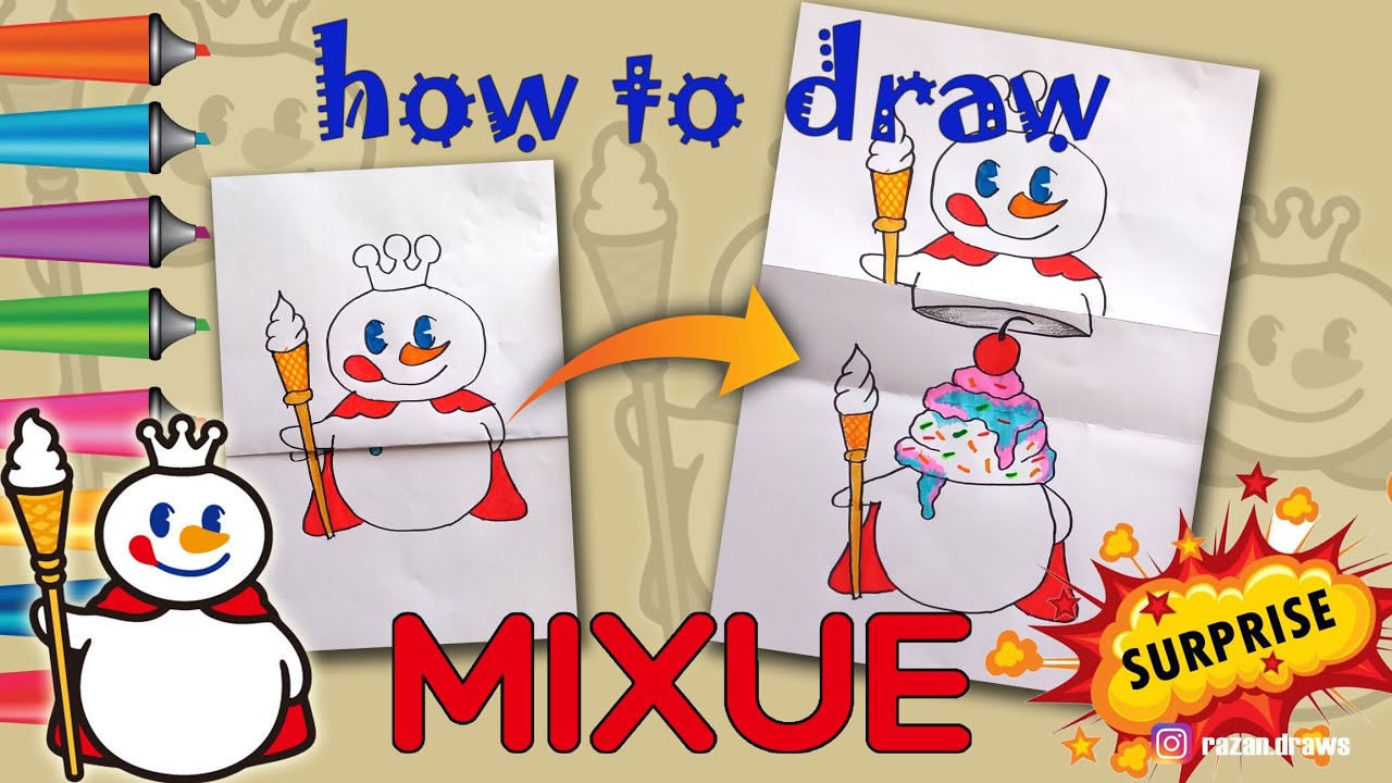 Cara Menggambar Mixue Surprise || How to Draw Mixue Surprise - YouTube