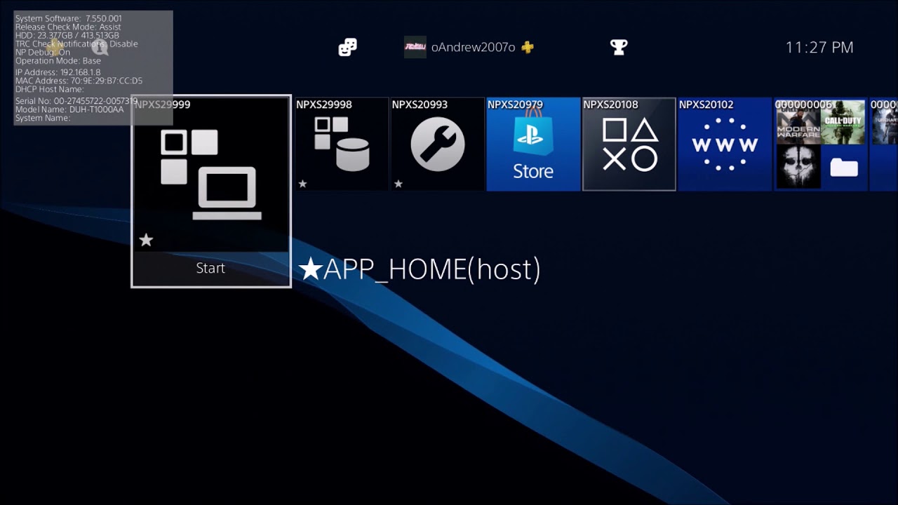 PS4 Testkit 7.00 To 7.55 With Debug Settings | Debug Settings For PS4 7 ...
