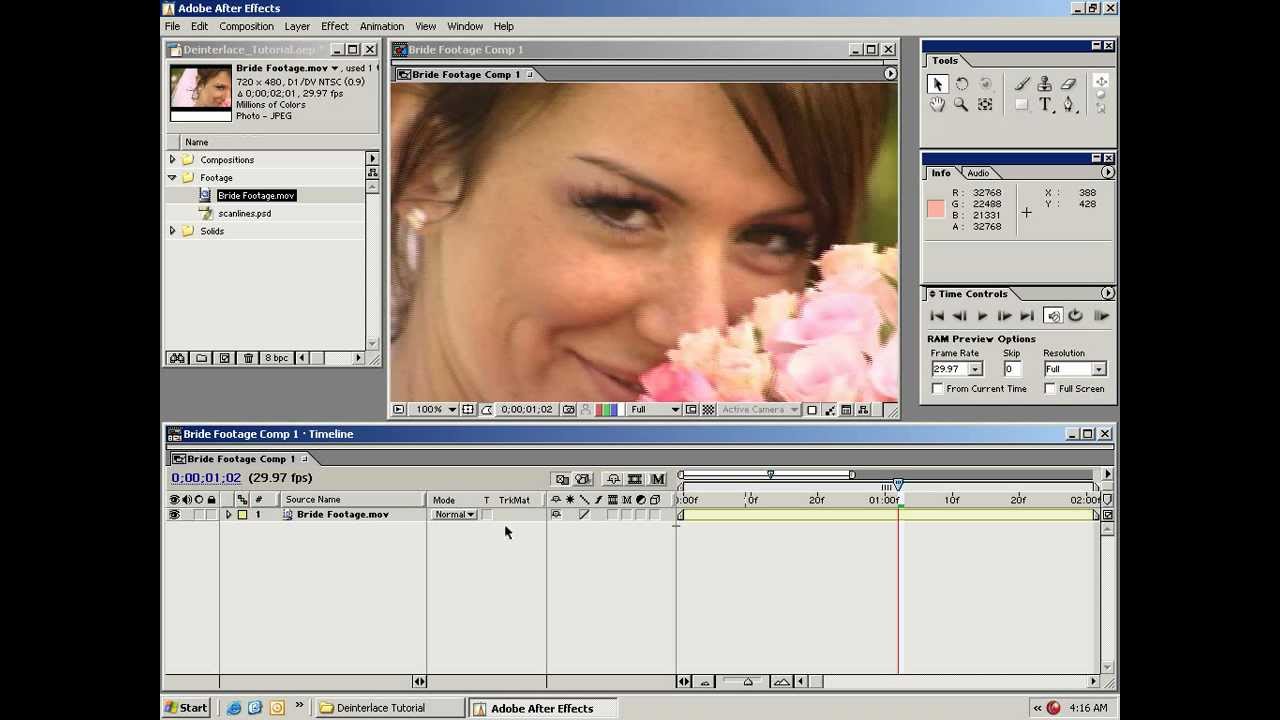 After Effects Tutorial 02. Deinterlace in AE - YouTube