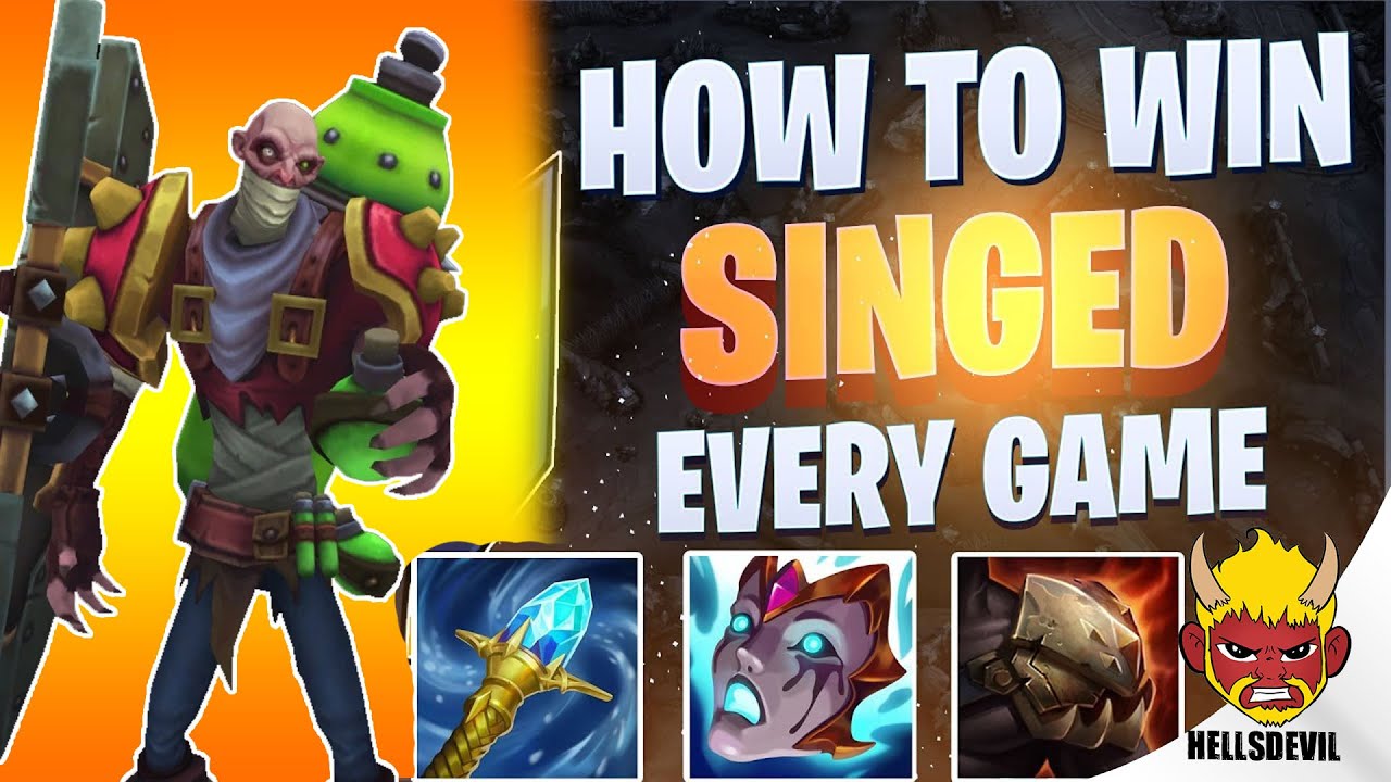 WILD RIFT | How To Win EVERY GAME On Singed! | Challenger Singed ...