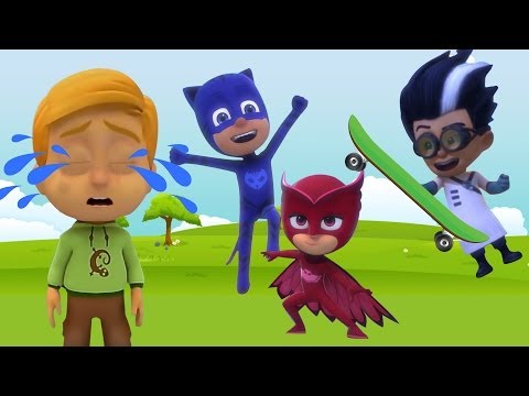 PJ Masks Gekko Crying Romeo Took Gekko's Skating, Owlette and Catboy ...