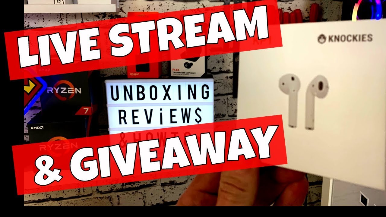 LIVESTREAM Tech chat & Knockies KP1 Giveaway results - YouTube