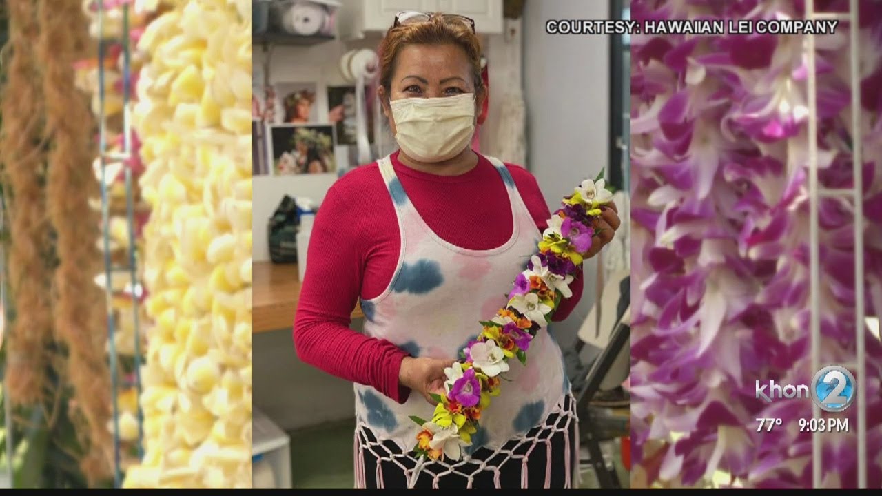 Lei shops prepare for reopening on Lei Day - YouTube