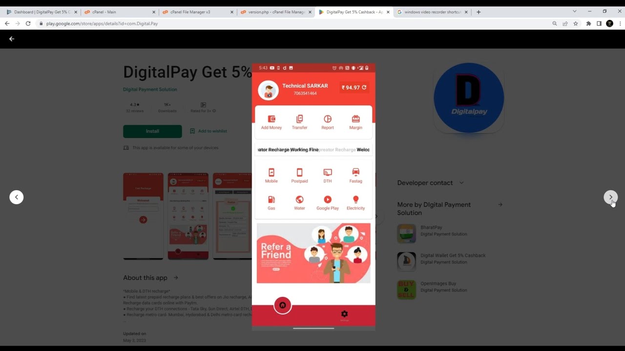 New Recharge App Design Like Paybin For Sell Source Code Recharge App ...