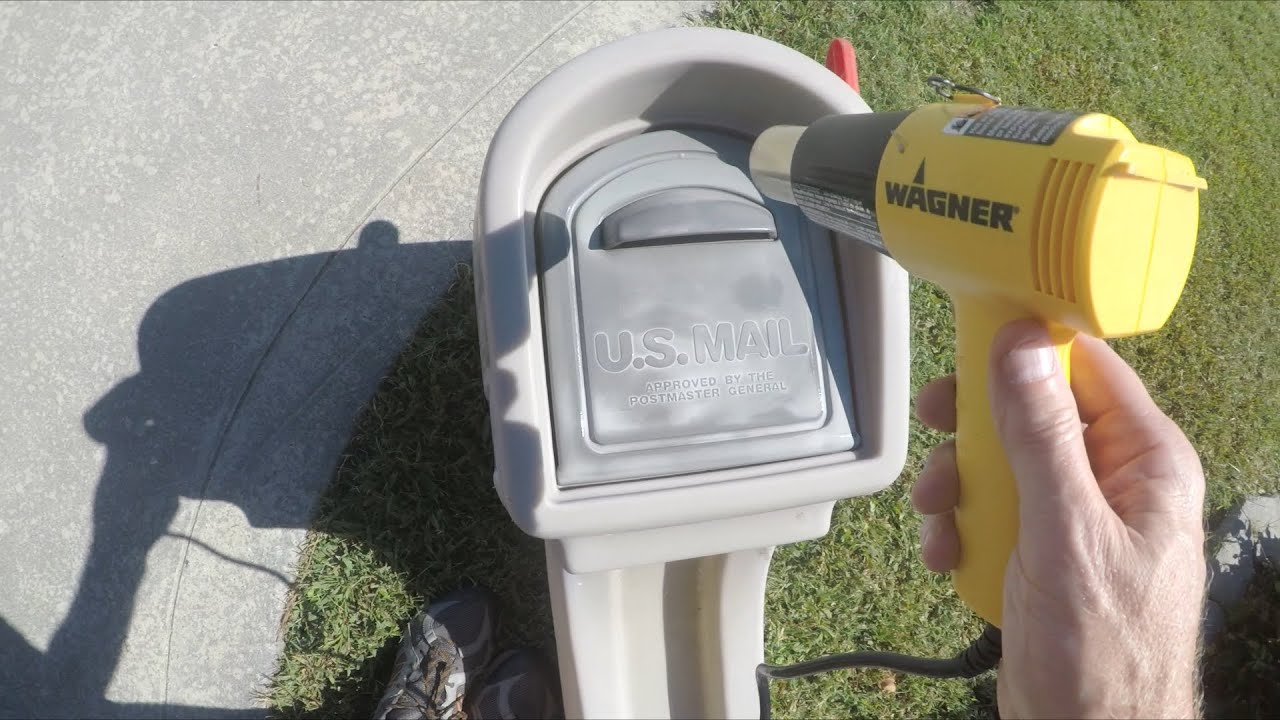 Restore Old Mailbox With Heat Gun - YouTube