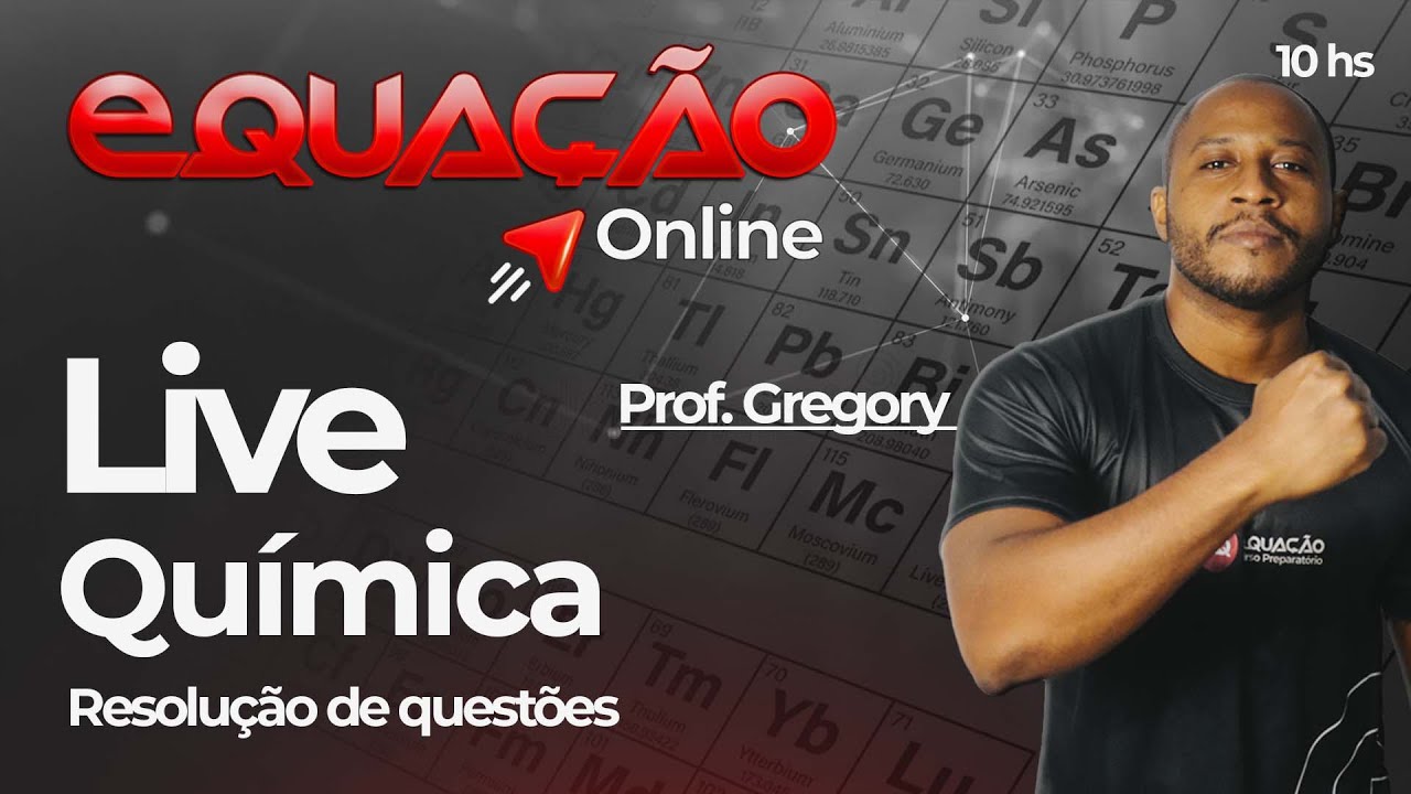 QUINTA - DIA 20 - Prof. Gregory às 10h - Eletroquímica - YouTube