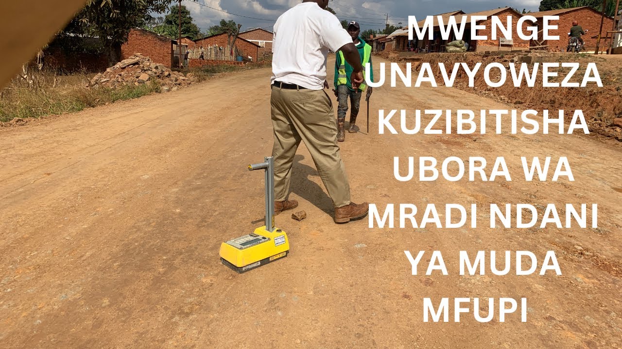 MWENGE UNAVYOWEZA KUZIBITISHA UBORA WA MRADI NDANI YA MUDA MFUPI - YouTube