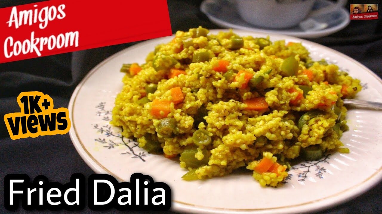 Healthy weight loss diet Fried Dalia | Navratri Vrat special recipe ...