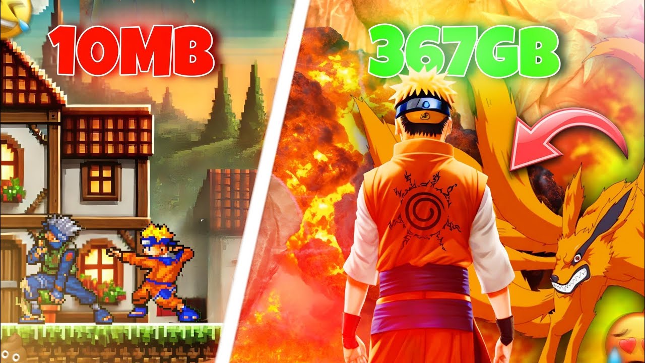 I PLAYED 10MB VS 367GB NARUTO GAME - YouTube