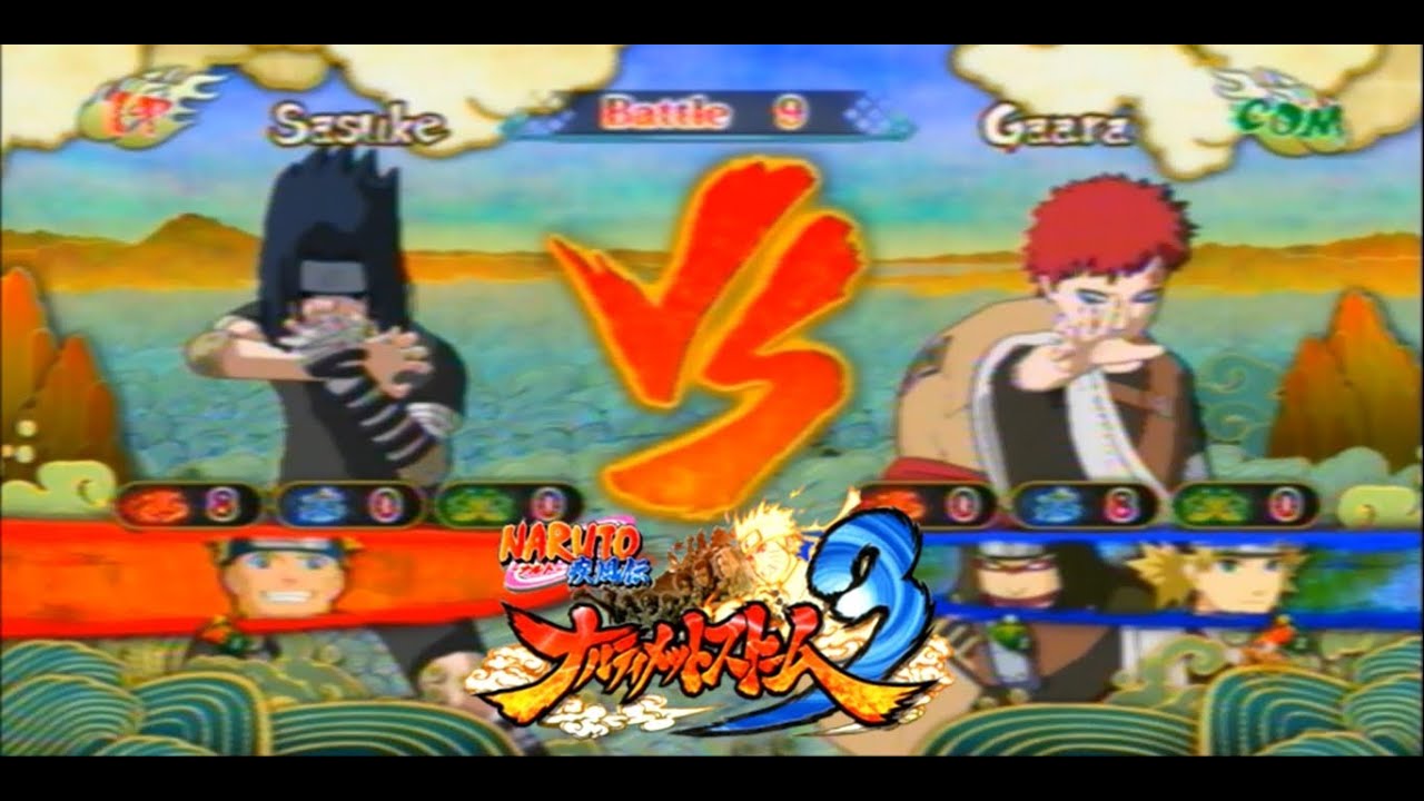 Naruto Shippuden Ultimate Ninja Storm 3 PTS Sasuke VS PTS Gaara - YouTube