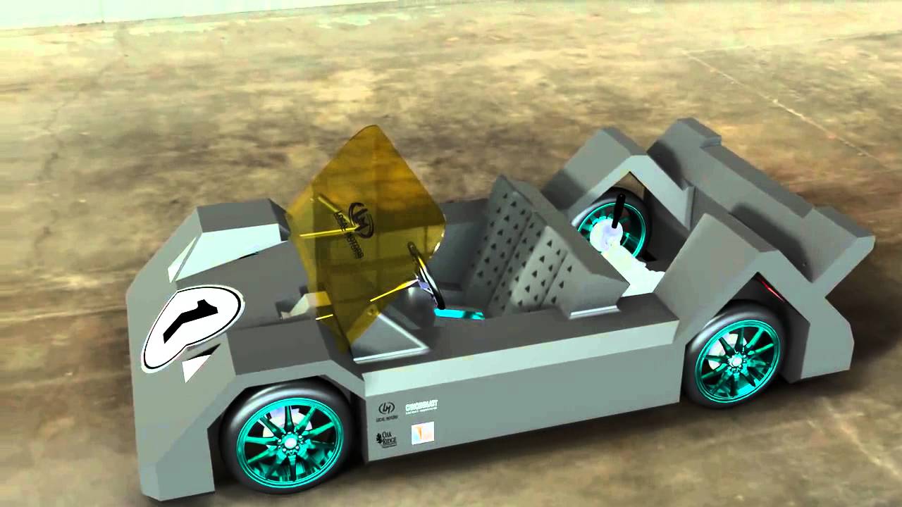 Extruder 1 3D Printed Car for Local Motors - YouTube