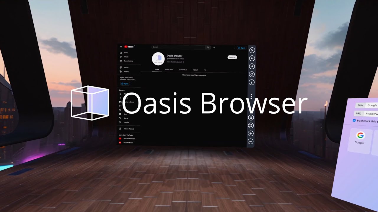 Oasis Browser Demo | Create Your Virtual Space with the Browser - YouTube