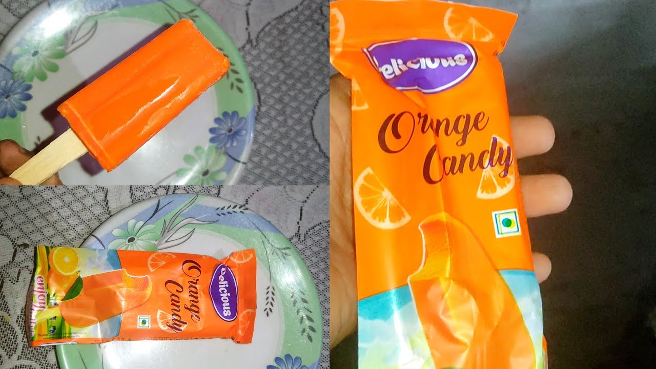 Commercial Orange ice Candy|Orange Santra Popsicle|Juicy Orange water ...