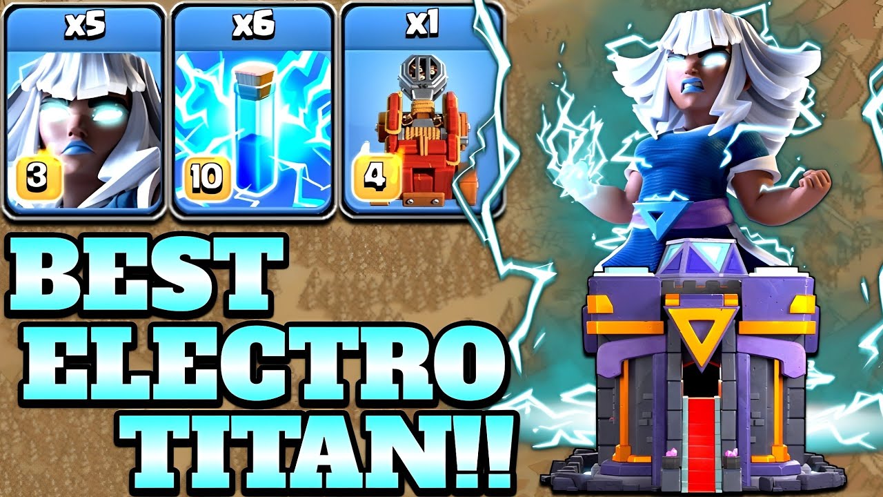 Electro Titan Attack With Flame Flinger & Zap Spell = 3 Star Expert ...