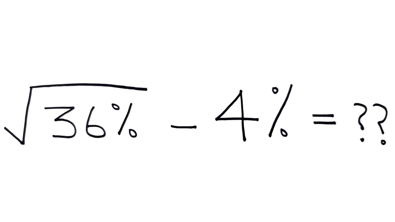 Algebra with Percents | Percentage Problems - YouTube