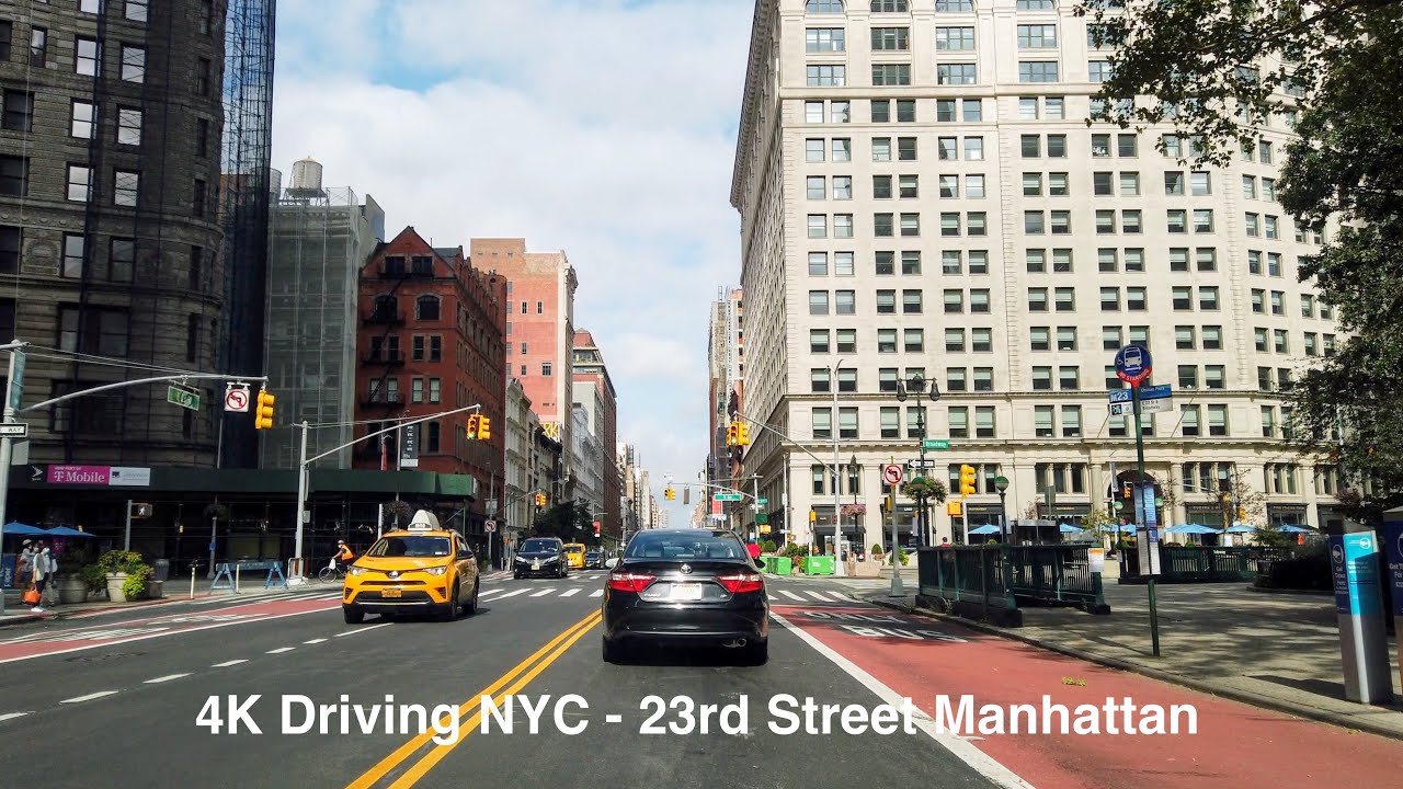 4K Driving NYC - 23rd Street Manhattan | Flatiron Building | Sept. 2020 ...