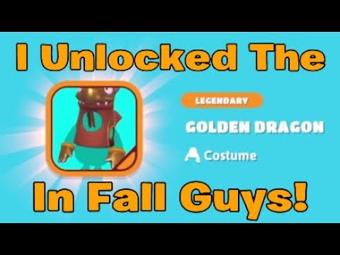 I Unlocked The Golden Dragon In Fall Guys! - YouTube