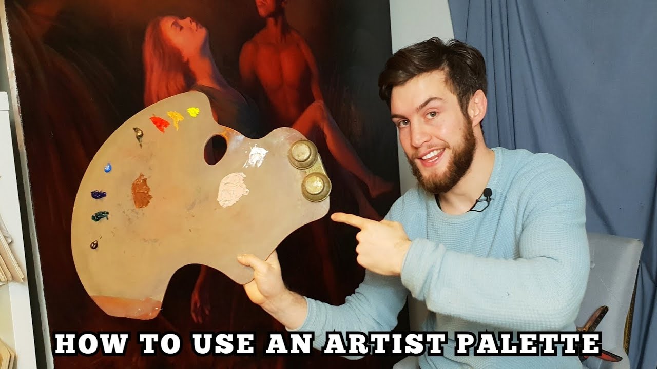 How to use an Artist Palette for Oil Paint or Acrylic - YouTube