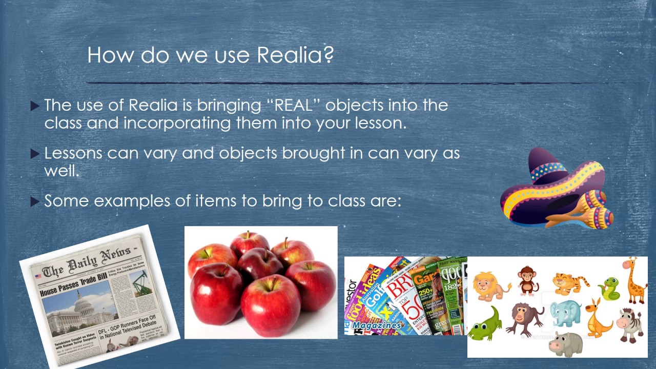 Realia SDAIE Strategy - YouTube