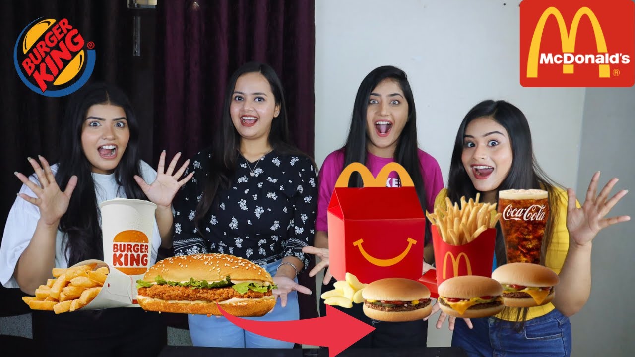 McDonald'& Burger King Food Switch Up Challenge | Switch Up Challenge ...