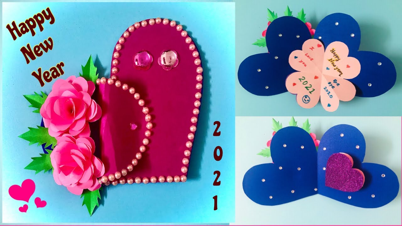 Card making ideas |Birthday card Idea |Handmade card| New year card ...