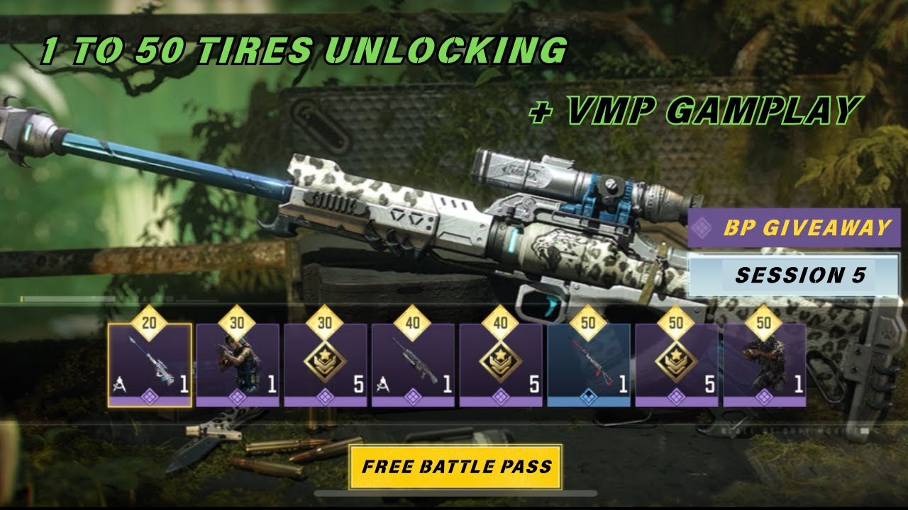 Unlocking Tier 50 Battle Pass + VMP Gameplay! 🎉 2 Free Battle Pass ...