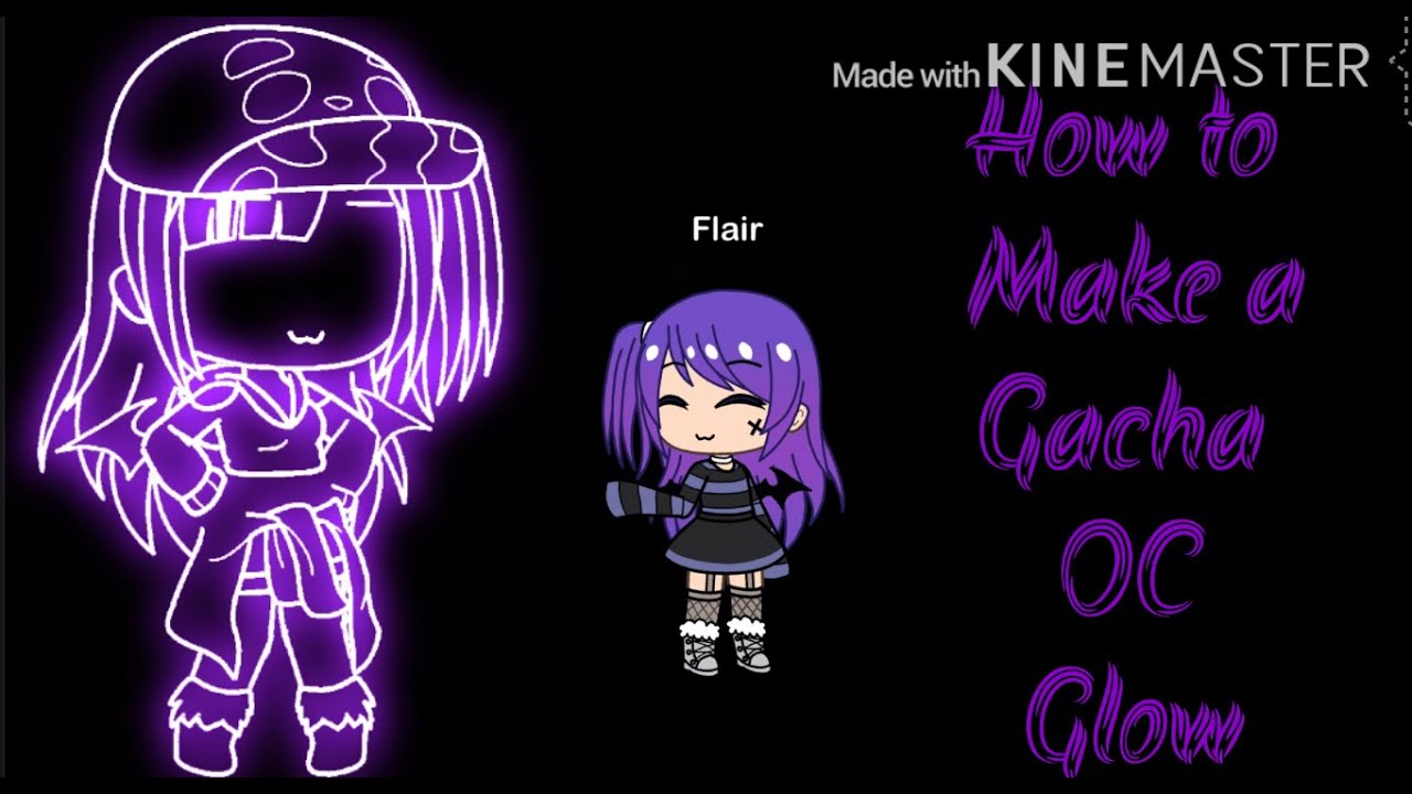 How To Make Gacha Life Characters Glow | Easy | - YouTube