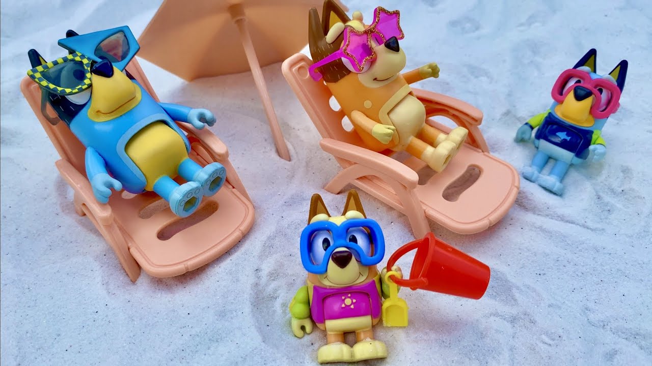 BLUEY 🤪 Bingo & Bluey beach 🏖 adventure ‼️ - YouTube