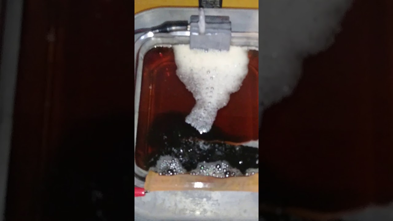 Reverse deplating cell using sulfuric acid - YouTube