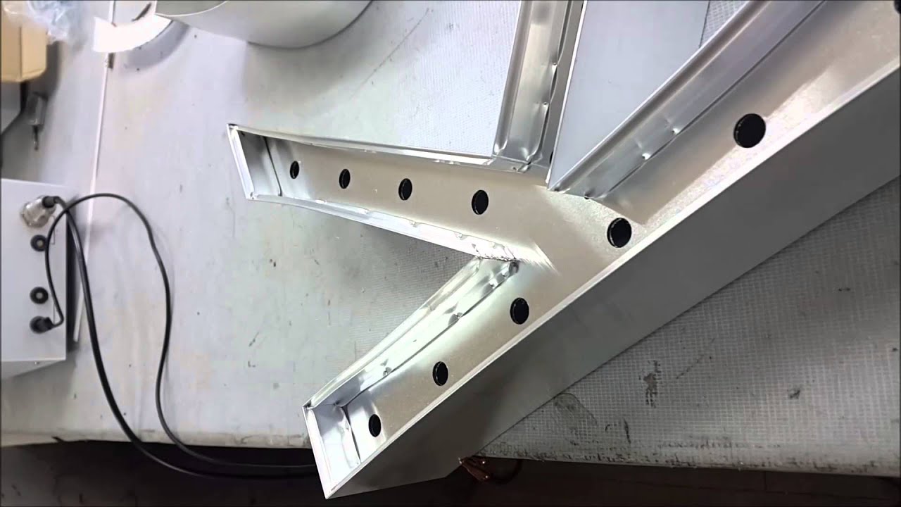 Welding for Aluminum Channel Letter - YouTube