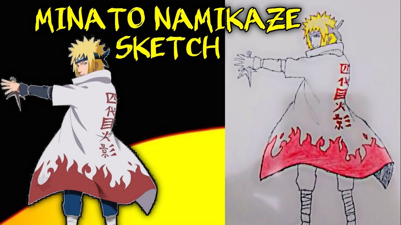 SKETCH OF MINATO NAMIKAZE |NARUTO FATHER |FOURTH HOKAGE |YELLOW FLASH ...