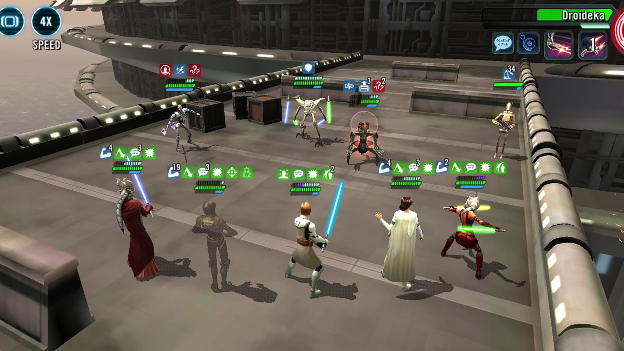 SWGOH 3 staring the gas event for fun(Tier 2) - YouTube
