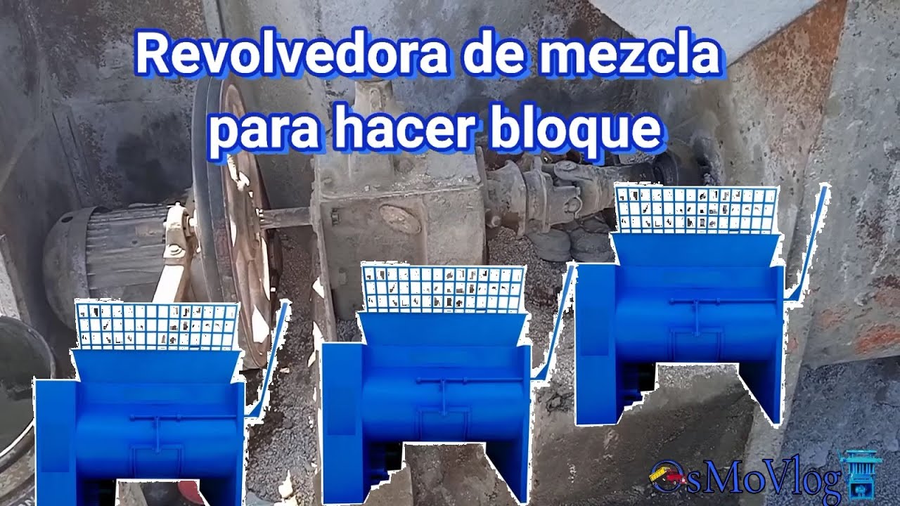 Revolvedora para hacer bloque - YouTube
