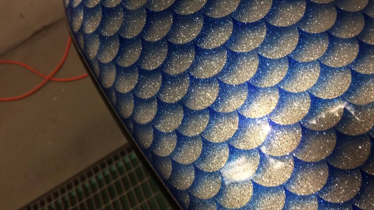 how to spray metal flake - YouTube