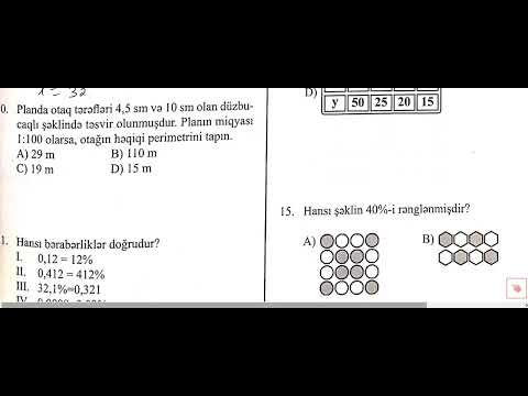Güvən 6 cı sinif Riyaziyyat sınaq 3 yeni nəşr
