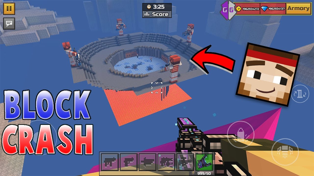 Pixel Gun 3D Outside Of The Block Crash Map - YouTube