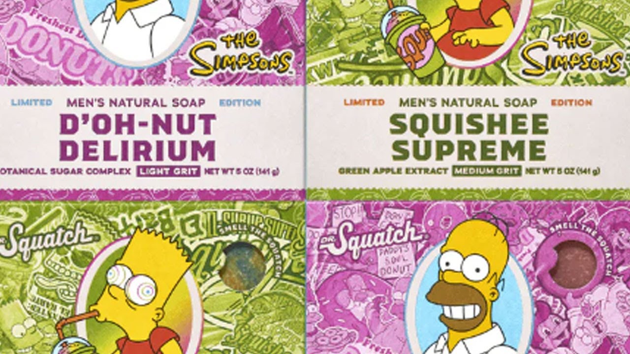 Simpsons Soap from Dr. Squatch - YouTube