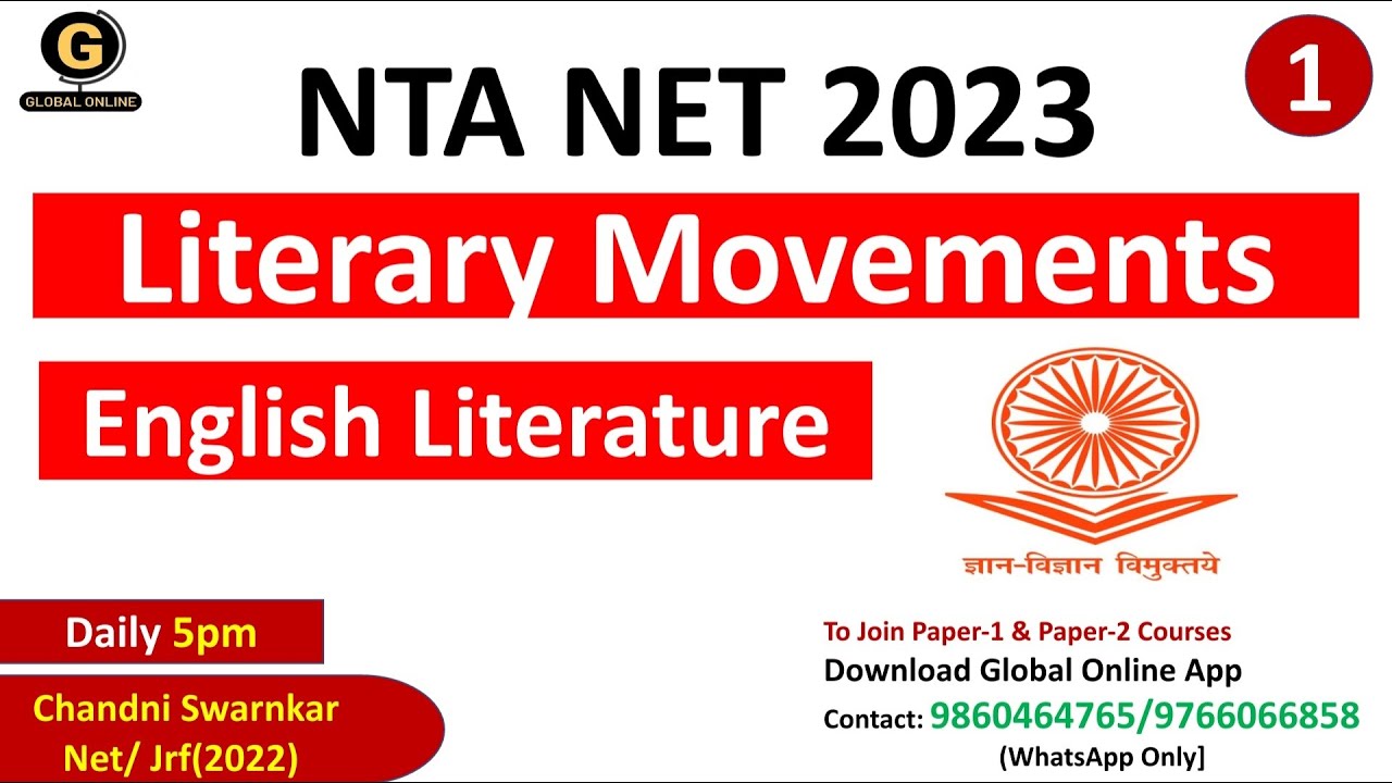 Literary Movements for NET| Types of Literary Movements for NET| Most ...