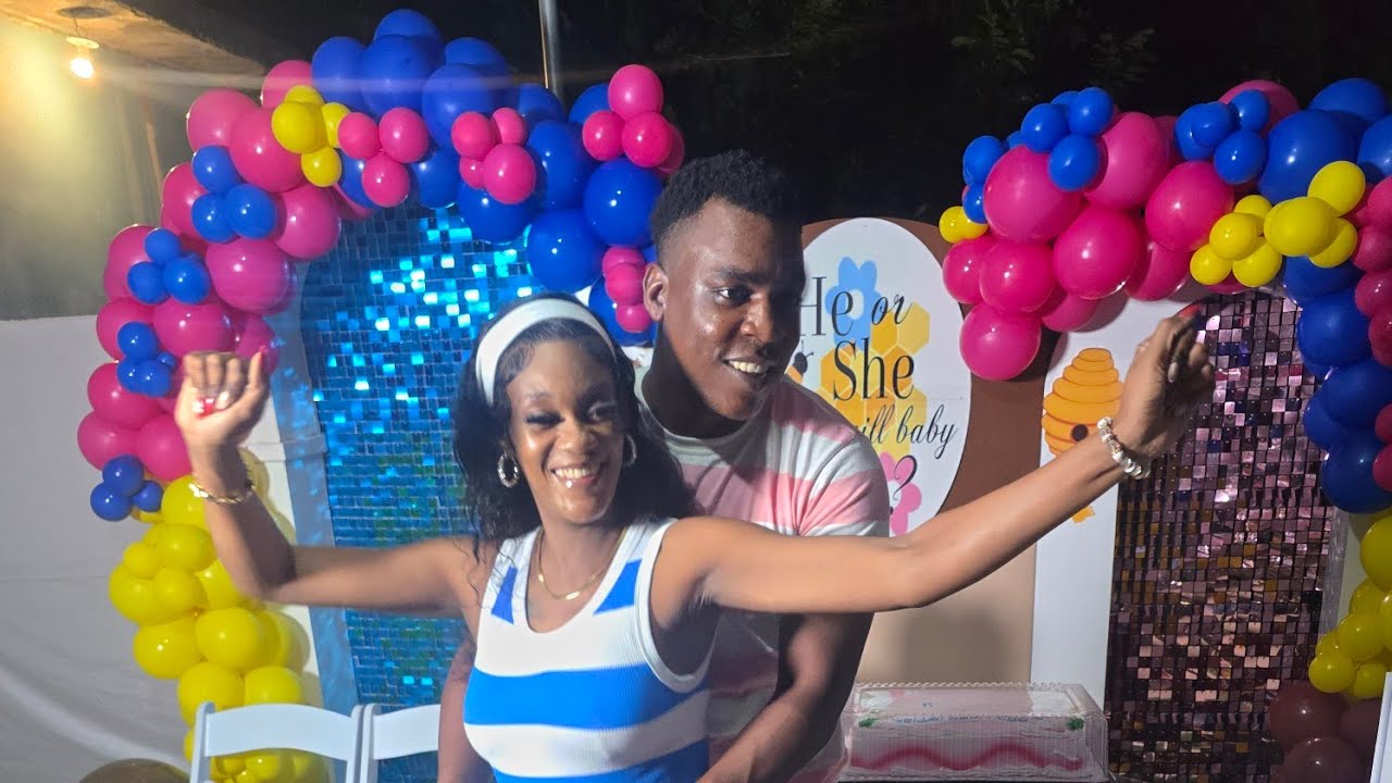 Mr & Mrs. Young's baby gender reveal! 👶🍼💙💗 #baby #gender #reveal # ...