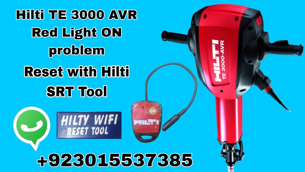 Hilti Service Reset Tool Red Light problem.fix Hilti TE 3000 AVR - YouTube