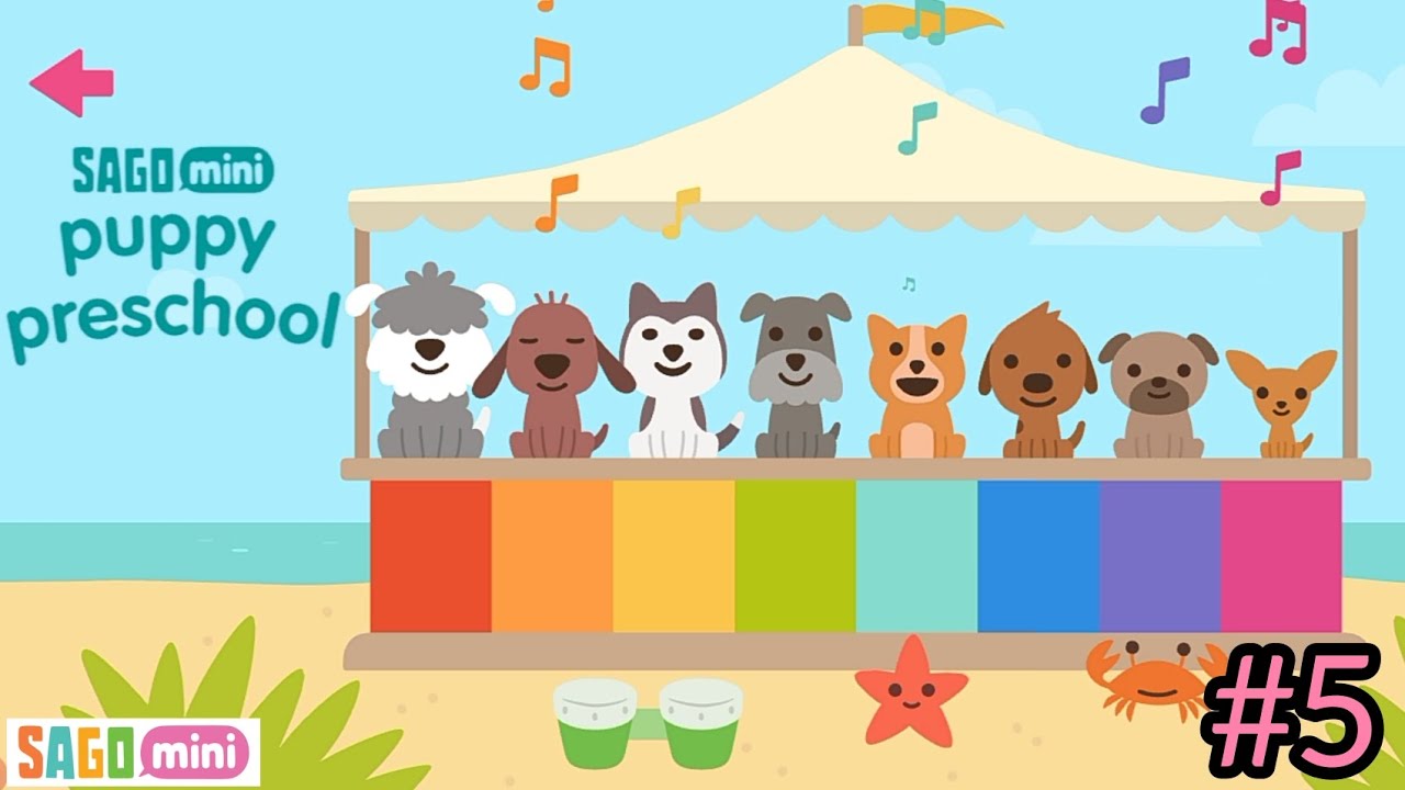 Sago mini : Puppy Preschool Part 5 | Puppies Play Music #gaming # ...