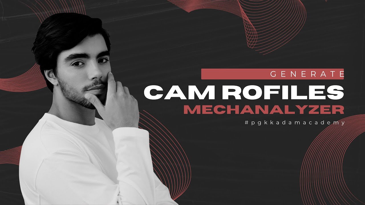 Cam profile knife edge follower : MechAnalyzer software #viral, # ...