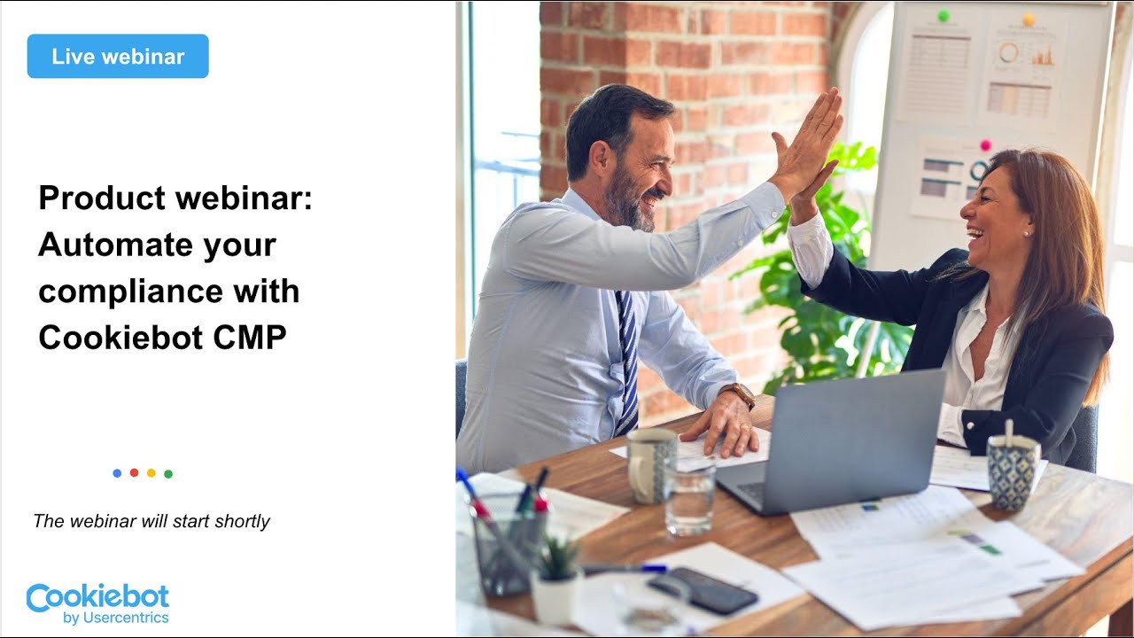 Cookiebot CMP Product webinar: Automate your website compliance with Cookiebot CMP - YouTube