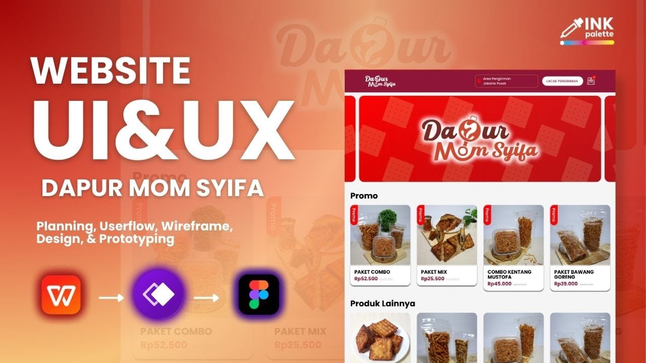 Website UI & UX Dapur Mom Syifa - Planning, Userflow, Wireframe ...