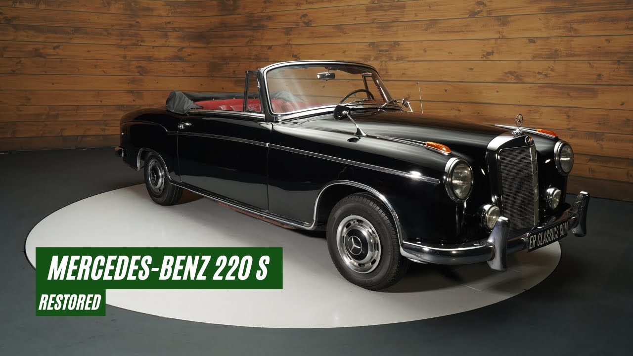Mercedes-Benz 220 S Cabriolet | Restored | European car | 1957-VIDEO ...