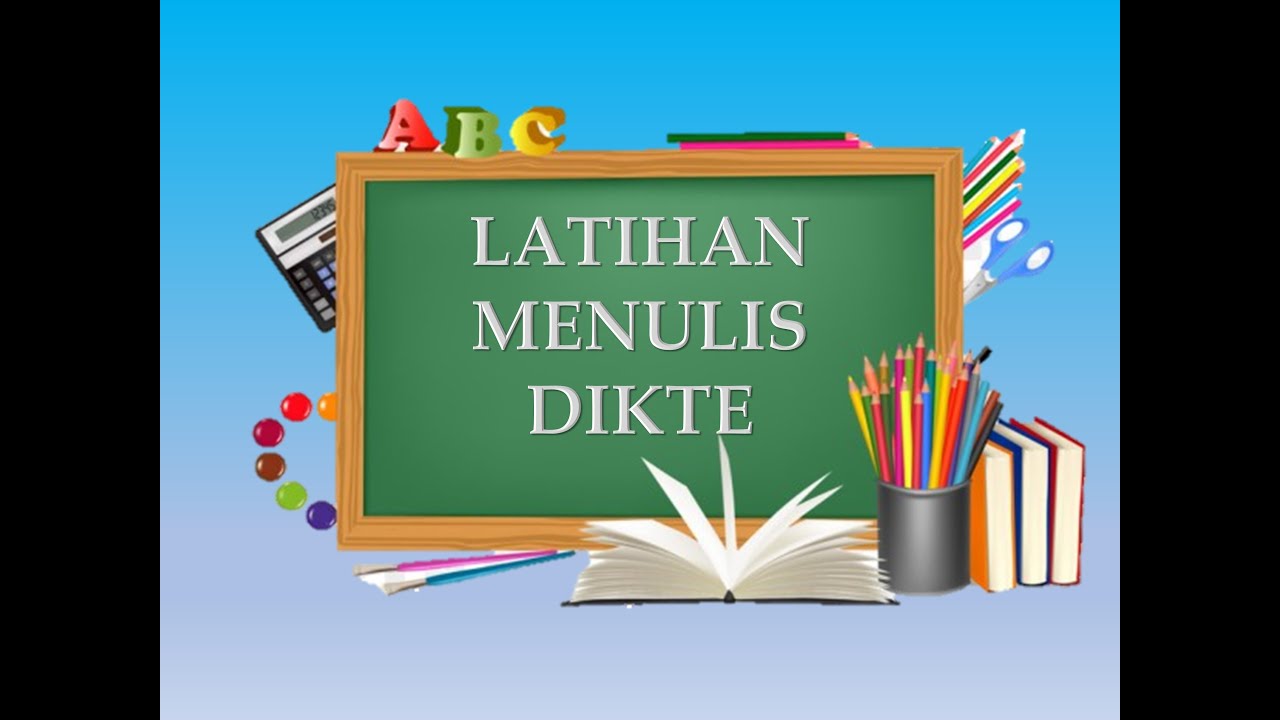 MENULIS DENGAN CARA DIKTE - YouTube