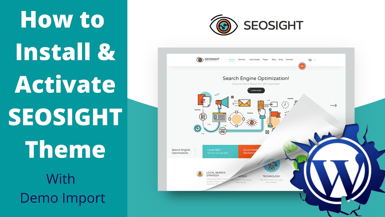 How to install & activate SEOSIGHT theme with demo import | 100% ...