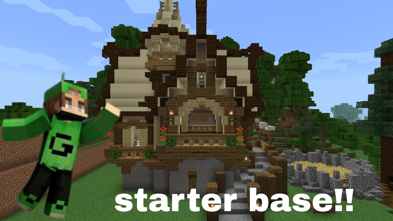 starter base ကြီးဆောက်မယ်(1.19 survival) - YouTube