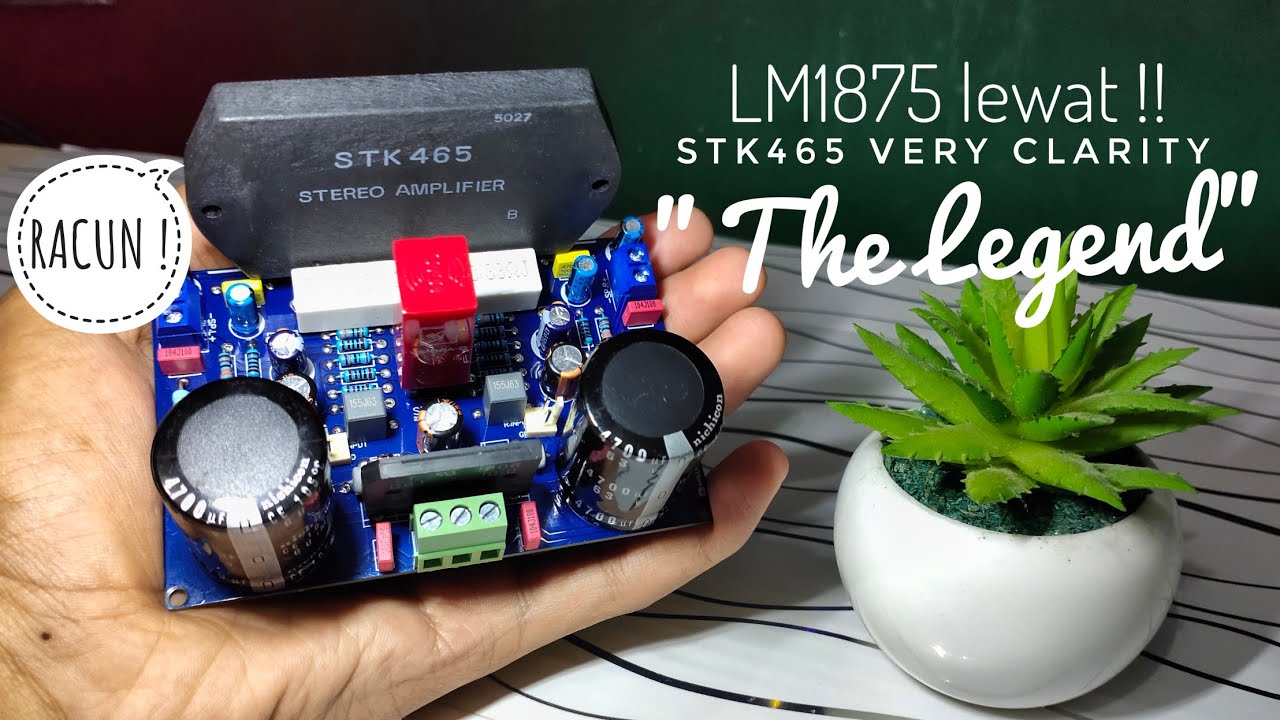 SUPER CLARITY ! STK465 amplifier Build With Preamp Burson V5 - YouTube