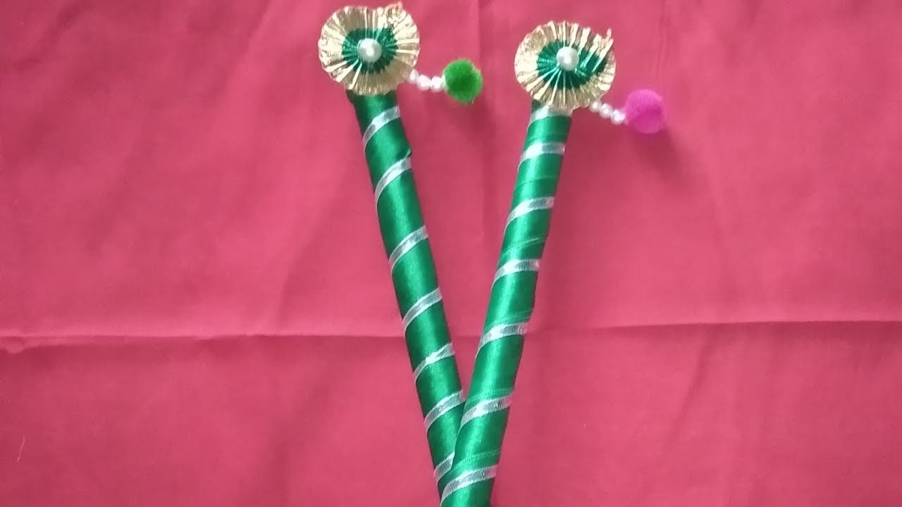 How To Make Dandiya🥢And Decoration With Latest And Unique Method💝💝 ...